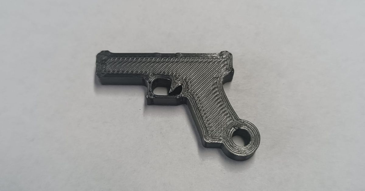 Gun keychain by 3D Tiskovec | Download free STL model | Printables.com