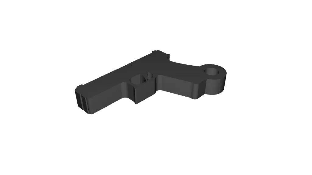 Gun keychain by 3D Tiskovec | Download free STL model | Printables.com