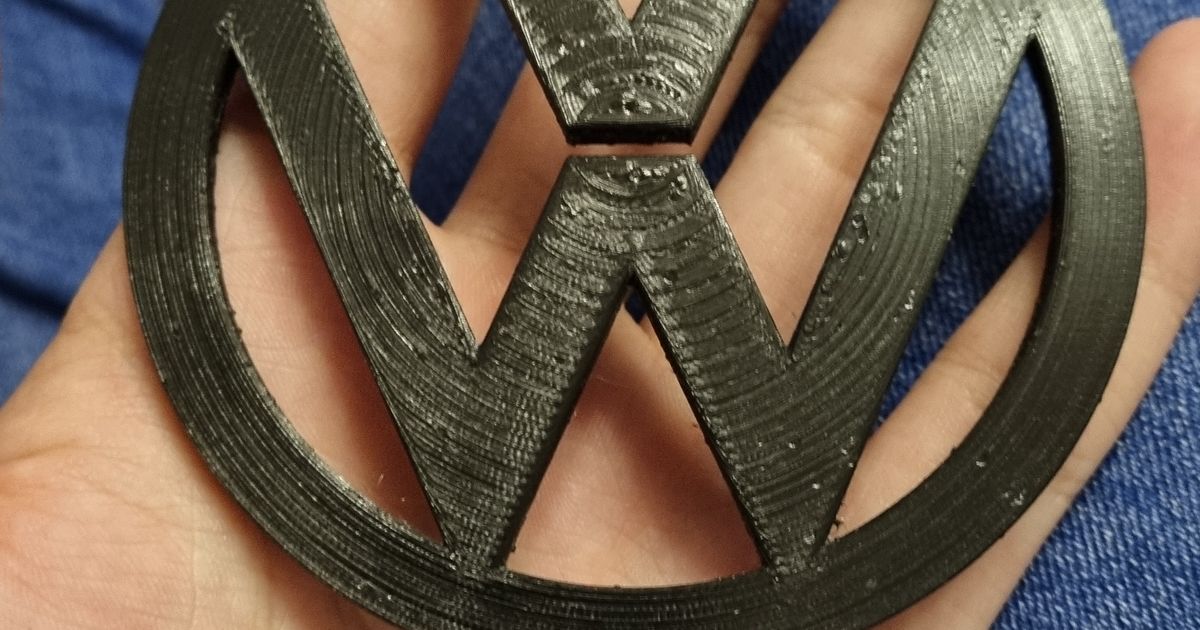 Volkswagen emblem by Dylano07042003 | Download free STL model ...
