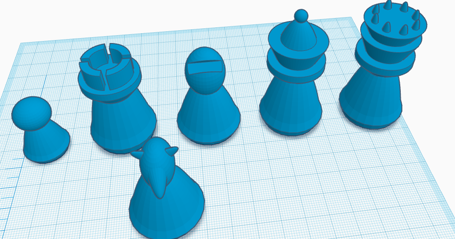 Real Simple Chess Set by John Strand | Download free STL model ...