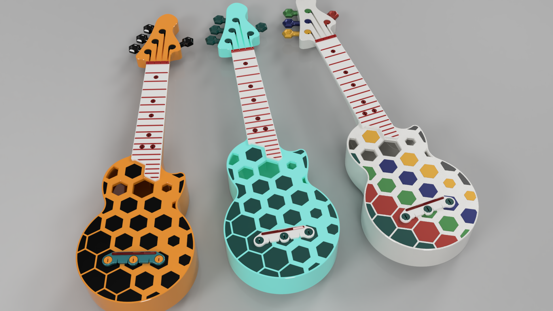 Hex ukulele by Tomek | Download free STL model | Printables.com