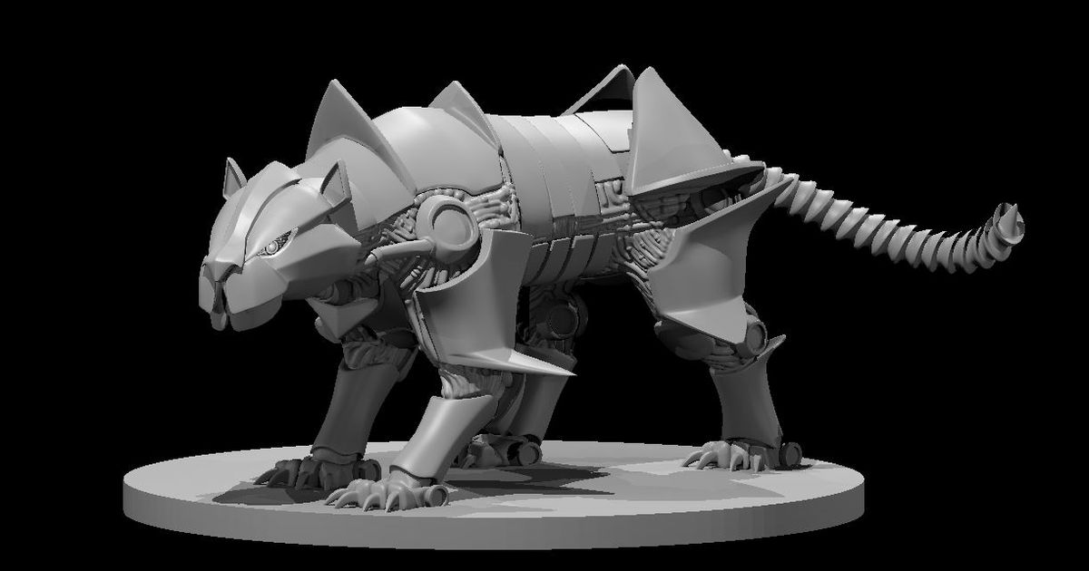 Clockwork Tiger by MZ4250 | Download free STL model | Printables.com