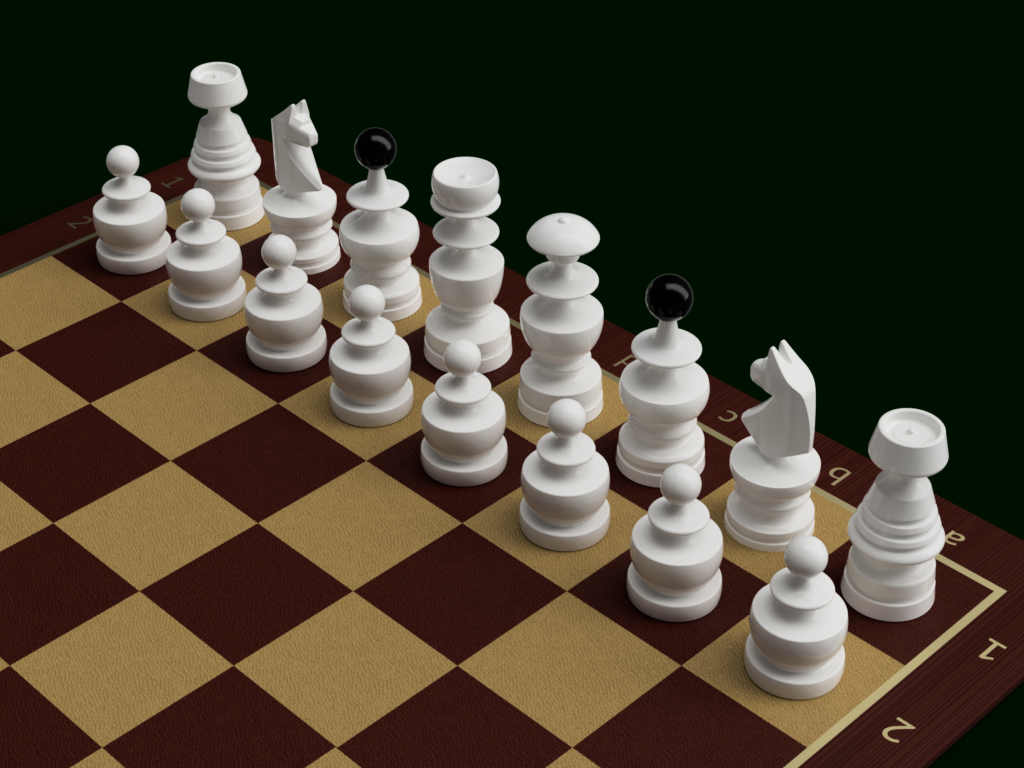 Polish Coffeehouse Chess Set by Jeff Burton | Download free STL model ...