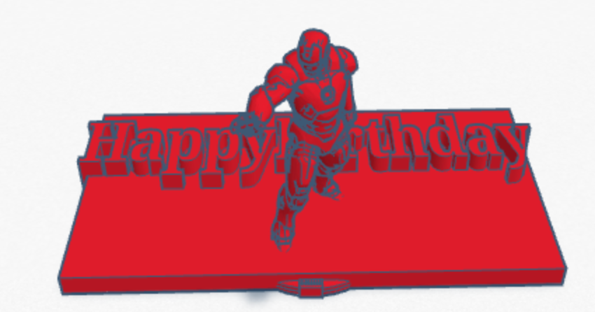 happy birthday sign by Yosef Chaim Shetrit | Download free STL model ...