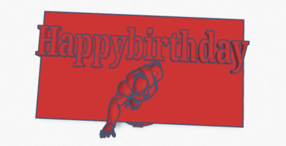 happy birthday sign by Yosef Chaim Shetrit | Download free STL model ...