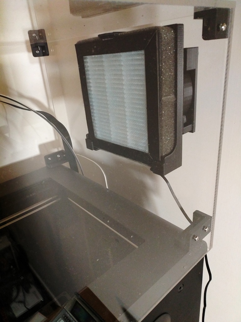 Hepa filter holder for 80mm fan 3D Printer by Skyraf | Download free ...