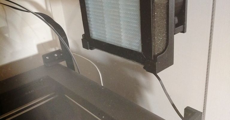 Hepa filter holder for 80mm fan 3D Printer by Skyraf | Download free ...