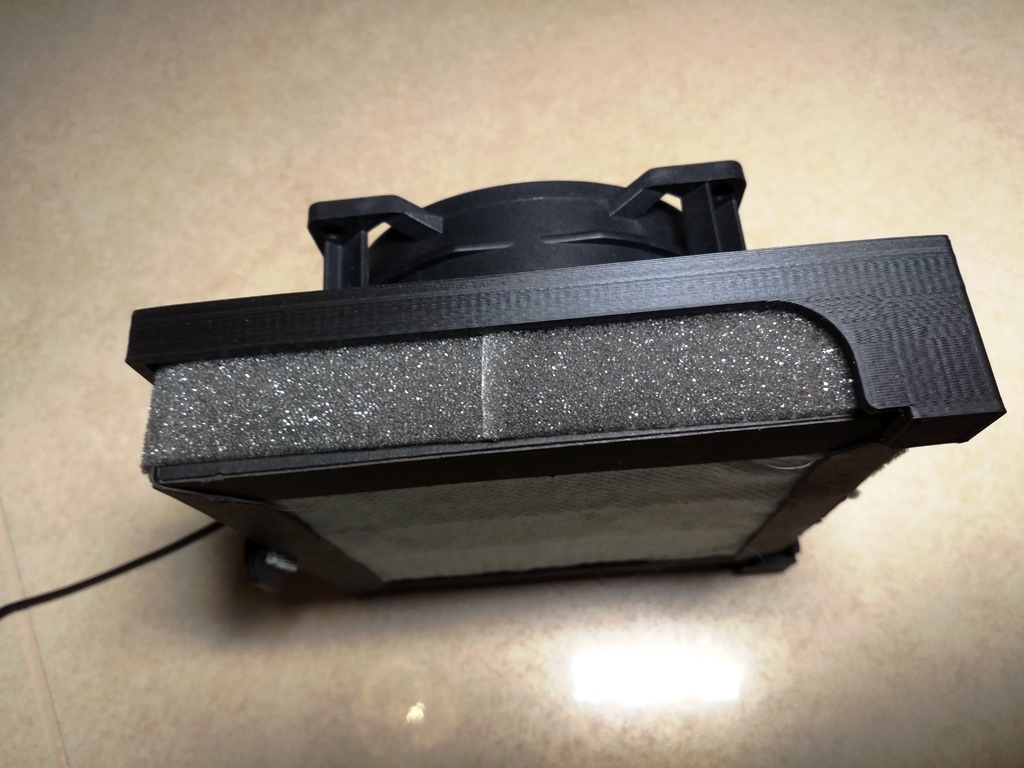 Hepa filter holder for 80mm fan 3D Printer by Skyraf | Download free ...