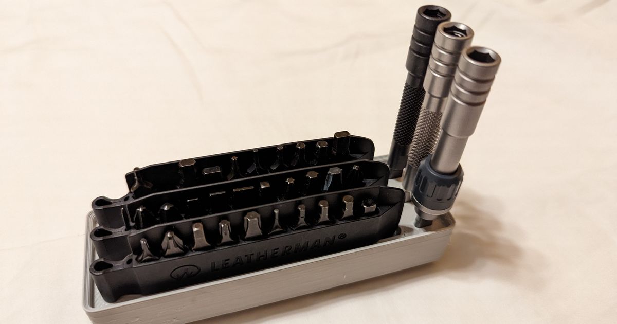 Gridfinity Leatherman Bit Storage by jhoff80 | Download free STL model ...