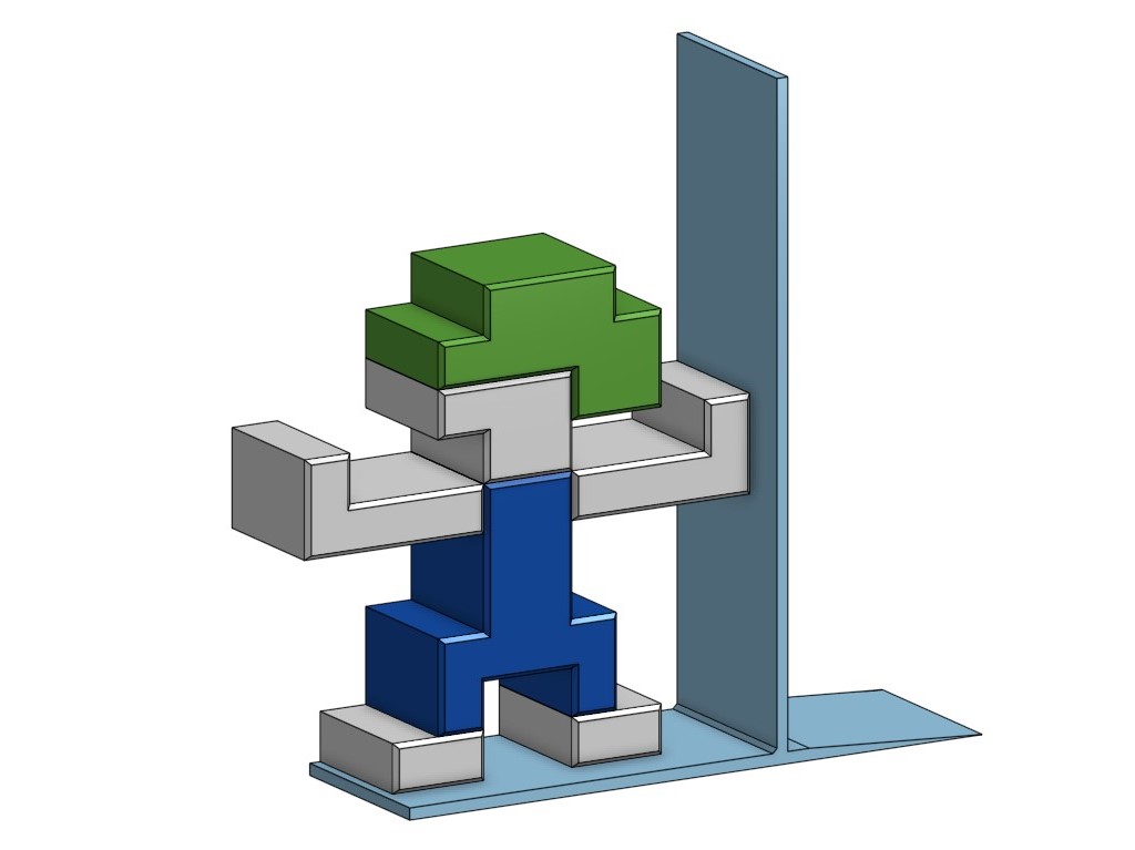 Lemmings Blocker Bookend by nightfallvt | Download free STL model ...