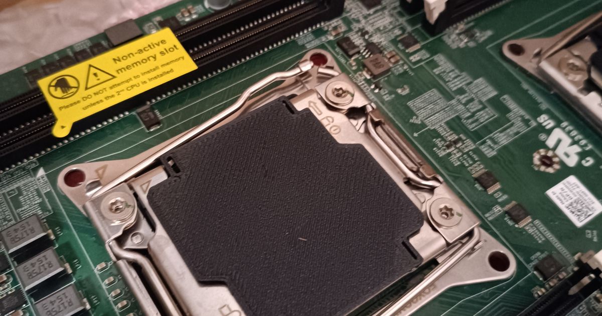 lga 2011-3 cpu socket cover von Josh C | Kostenloses STL-Modell ...