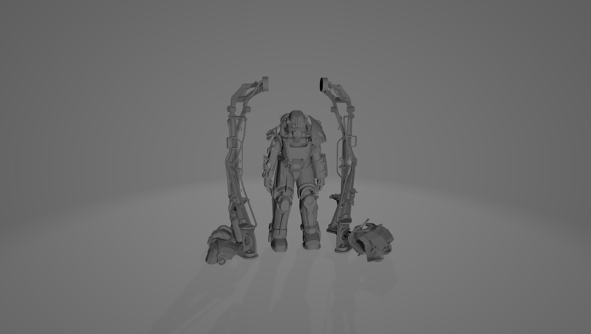 Fallout 4 power-armor in station (loading screen pose) by #1Primate ...