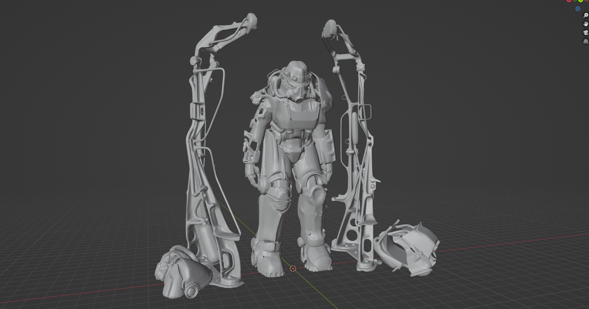 Fallout 4 power-armor in station (loading screen pose) by #1Primate ...