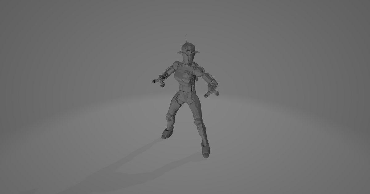 Assaultron from Fallout 4 (loading screen pose) por #1Primate ...