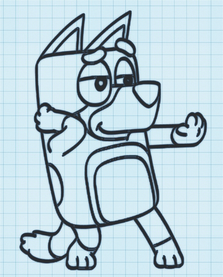 BANDIT - DANCING - BLUEY - WALL ART by Ogama Industries | Download free ...