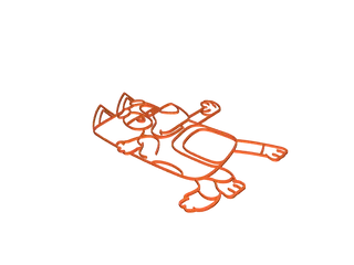 BANDIT - DANCING - BLUEY - WALL ART by Ogama Industries | Download free ...