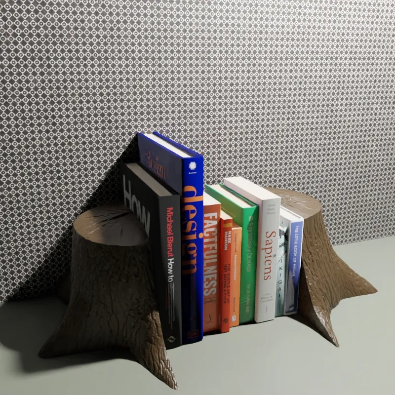 Tree Trunk Book End + Planter Book End + Planter by Maker81 | Download ...