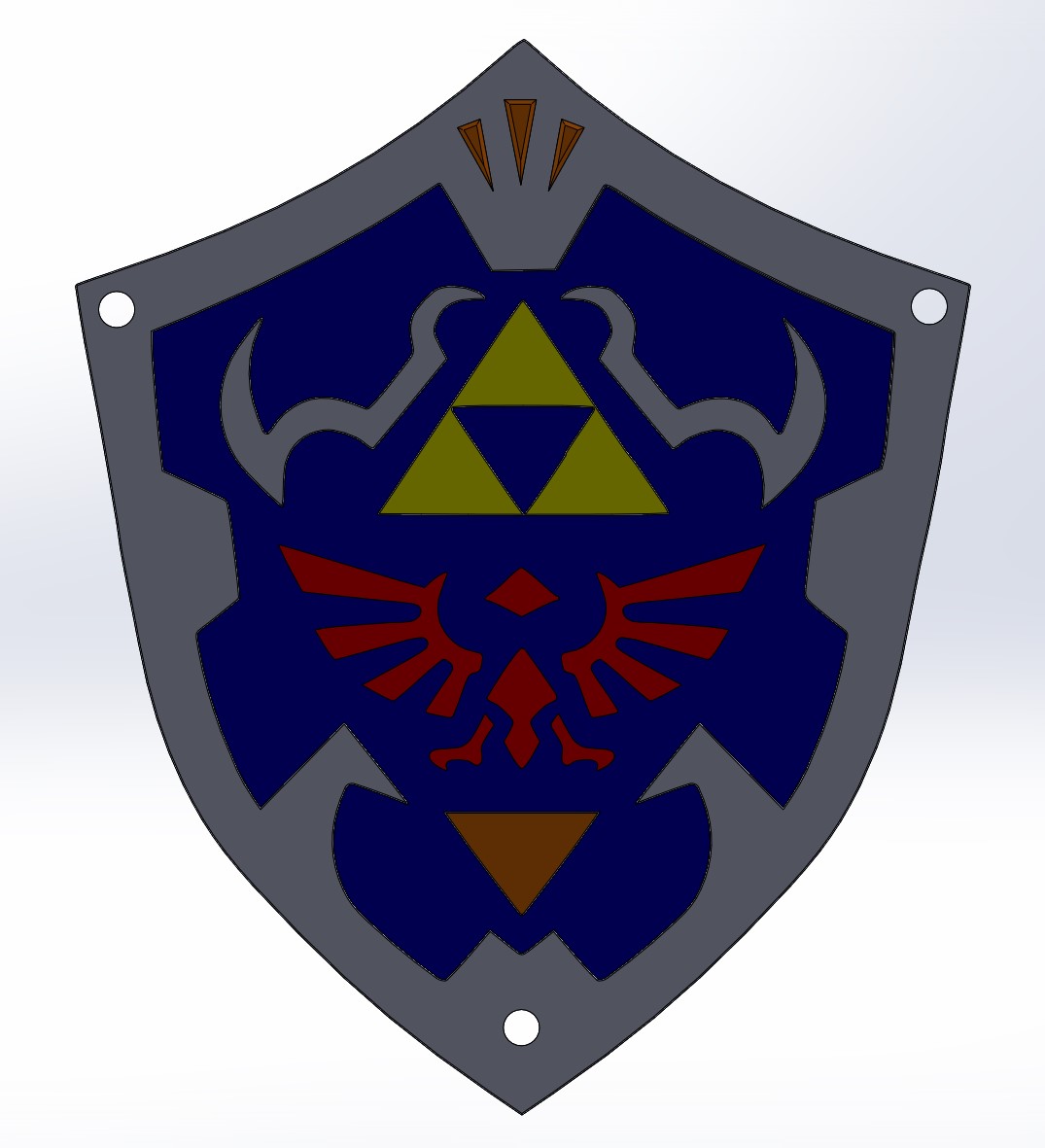 BOUCLIER Zelda Ocarina of Time N64(SHIELD) - key chain version by ...
