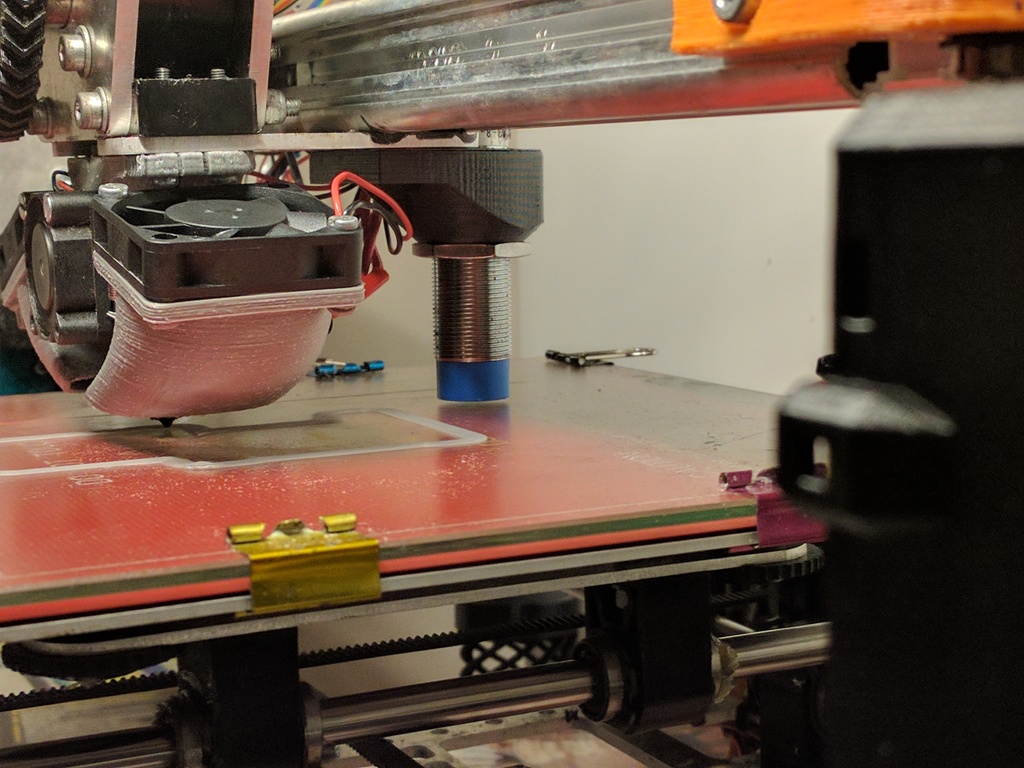 K8200 / 3Drag 18mm probe mount behind extruder by Joey_3D | Download ...