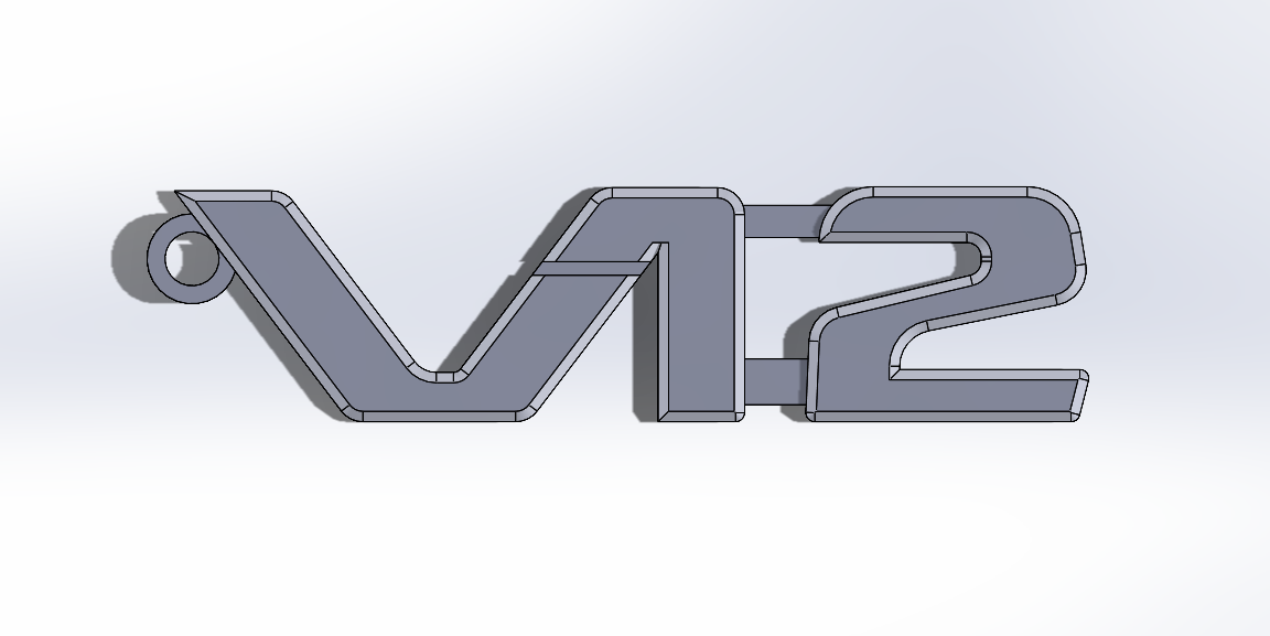 V12 Keychain by THop3D | Download free STL model | Printables.com