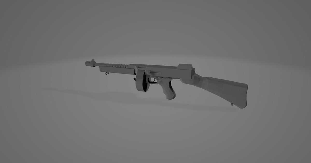 Submachine gun from Fallout 4 by #1Primate | Download free STL model ...