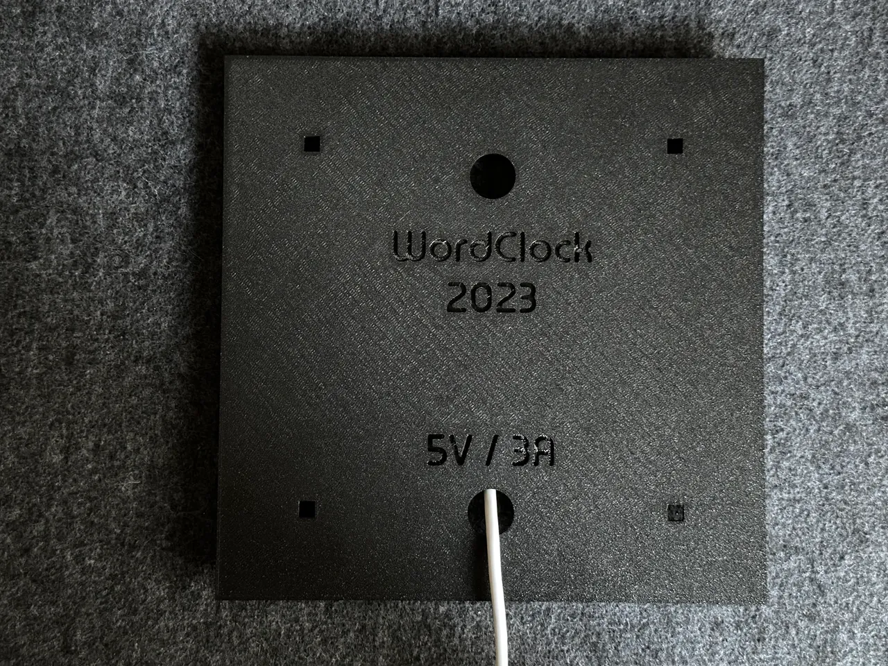 WordClock 16x8 LED matrix (2023-V3) von AWSW | Kostenloses STL-Modell ...