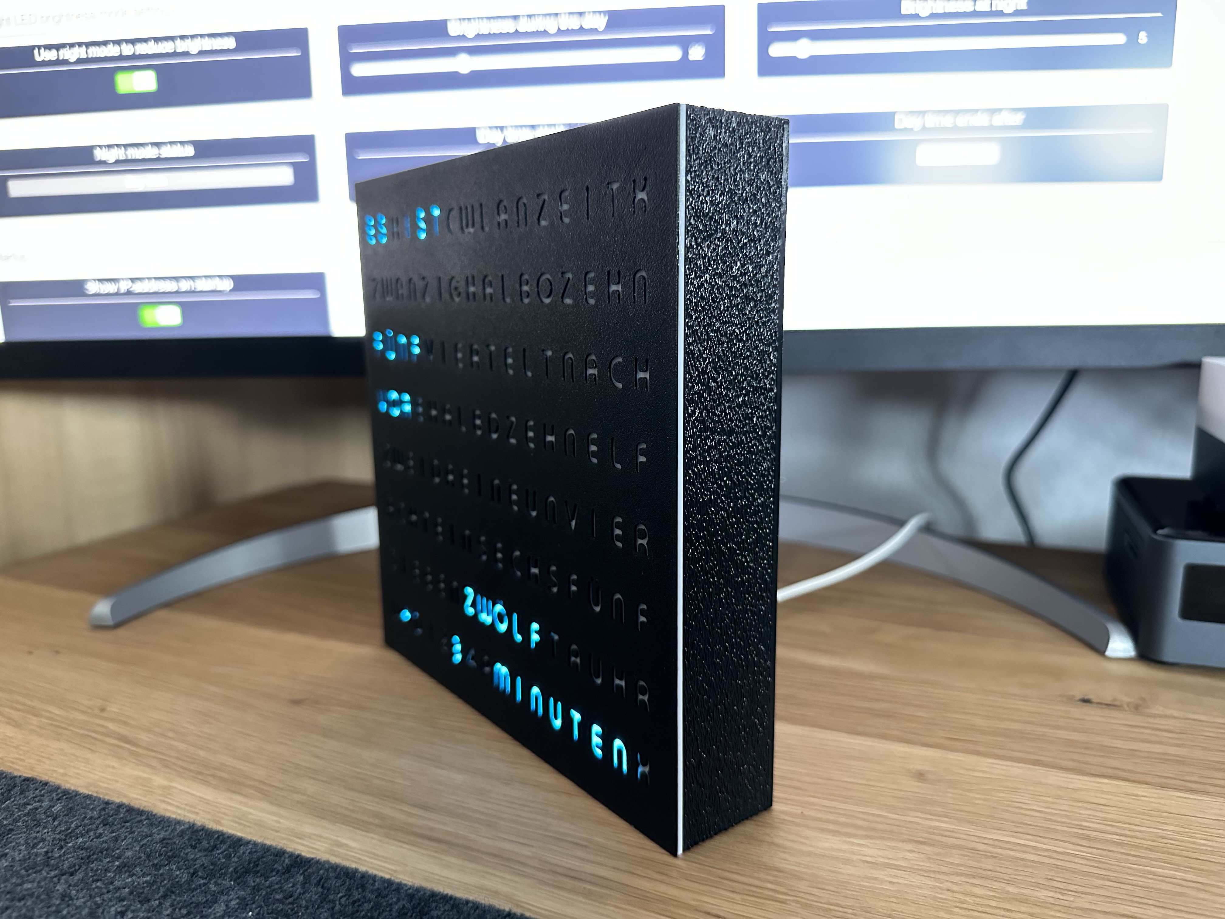 WordClock 16x8 LED matrix (2023-V3) by AWSW | Download free STL model ...