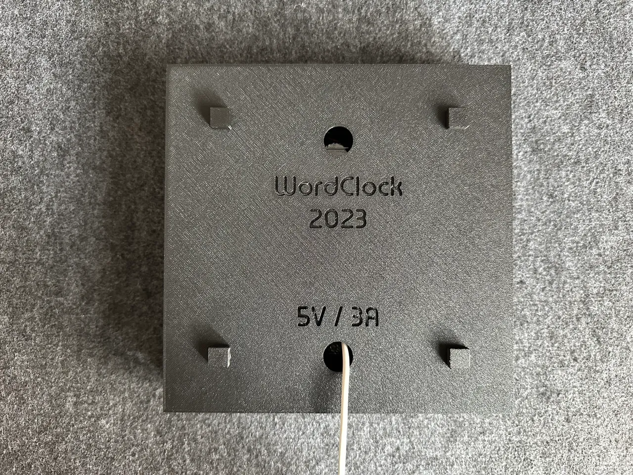 WordClock 16x8 LED matrix (2023-V3) by AWSW | Download free STL model ...