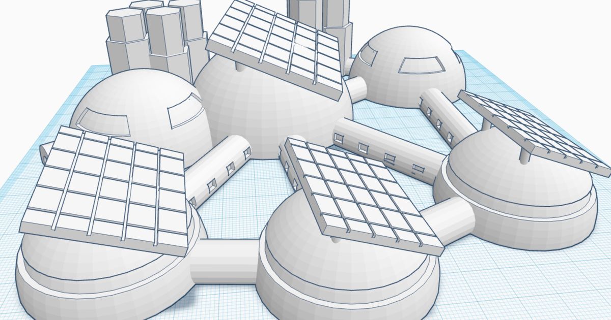 Moon base print in place by Bryant Yu | Download free STL model ...