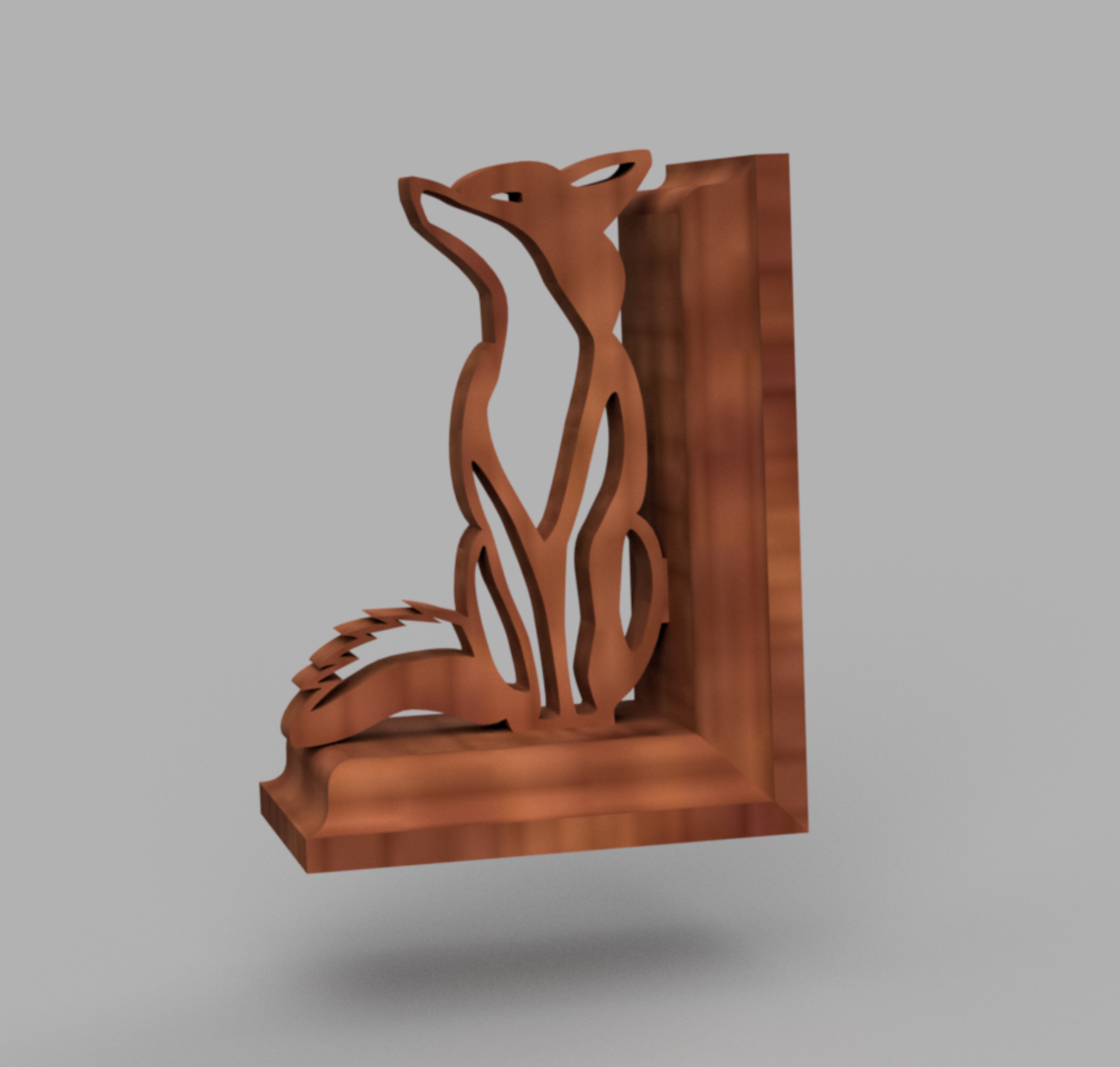 Fox Bookends by SamanthaF | Download free STL model | Printables.com