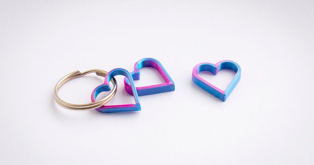 Heart Key Identifier / keyring - Gift idea - last meters - Gift ...