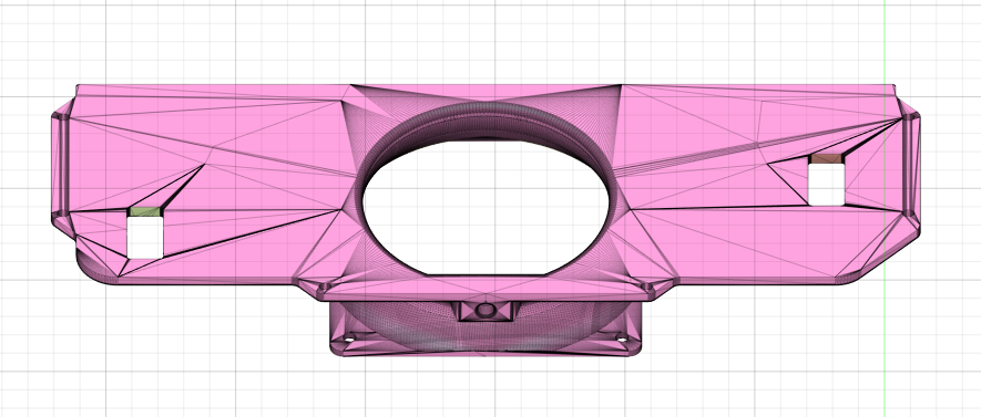 Arc Back Panel for P1P w/ tensioner access and temp controlled fan by ...
