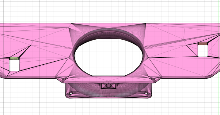 Arc Back Panel for P1P w/ tensioner access and temp controlled fan by ...