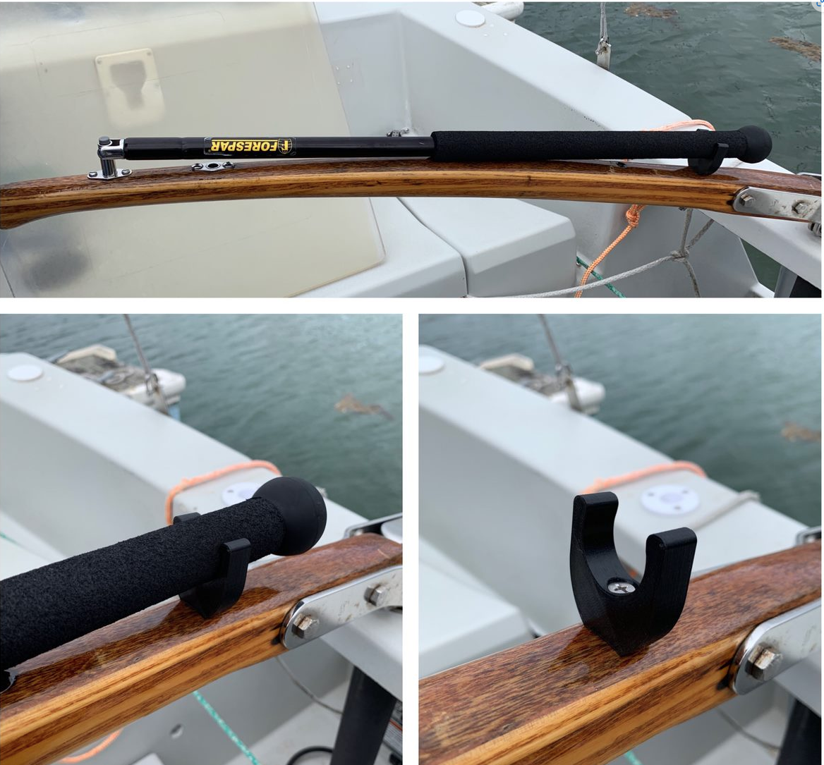 Tiller extension holder by WaterboyMK3 | Download free STL model ...