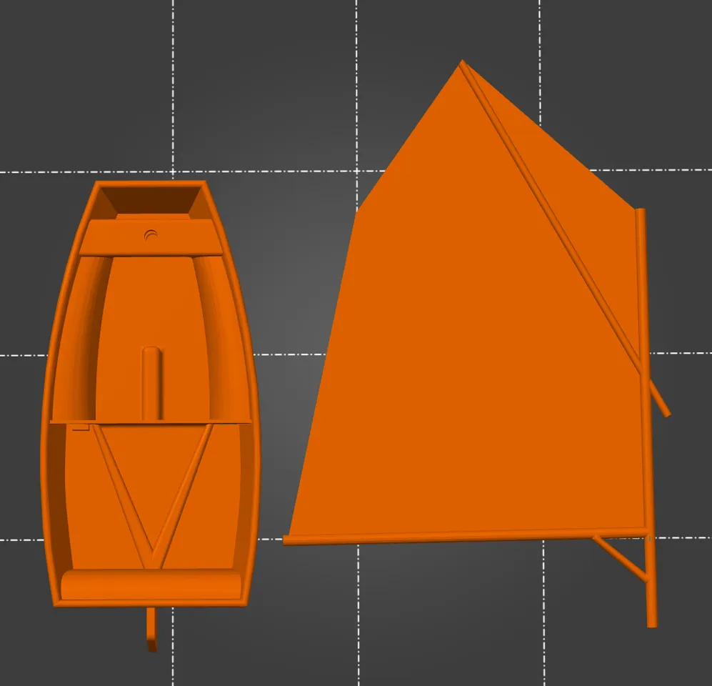 Optimist (Opti) Sailing Dinghy model by GW 228 | Download free STL ...