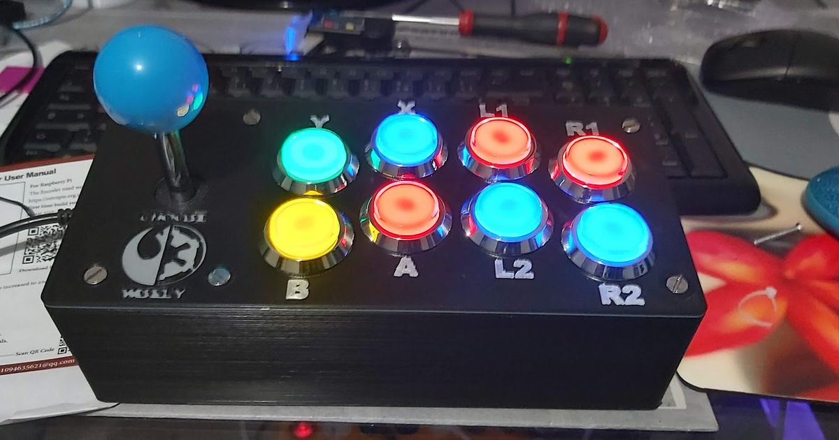 Joystick 10 buttons by ulrich | Download free STL model | Printables.com