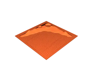 Lego Compatible (3947.dat) Baseplate 32 x 32 with Craters by thall72 ...
