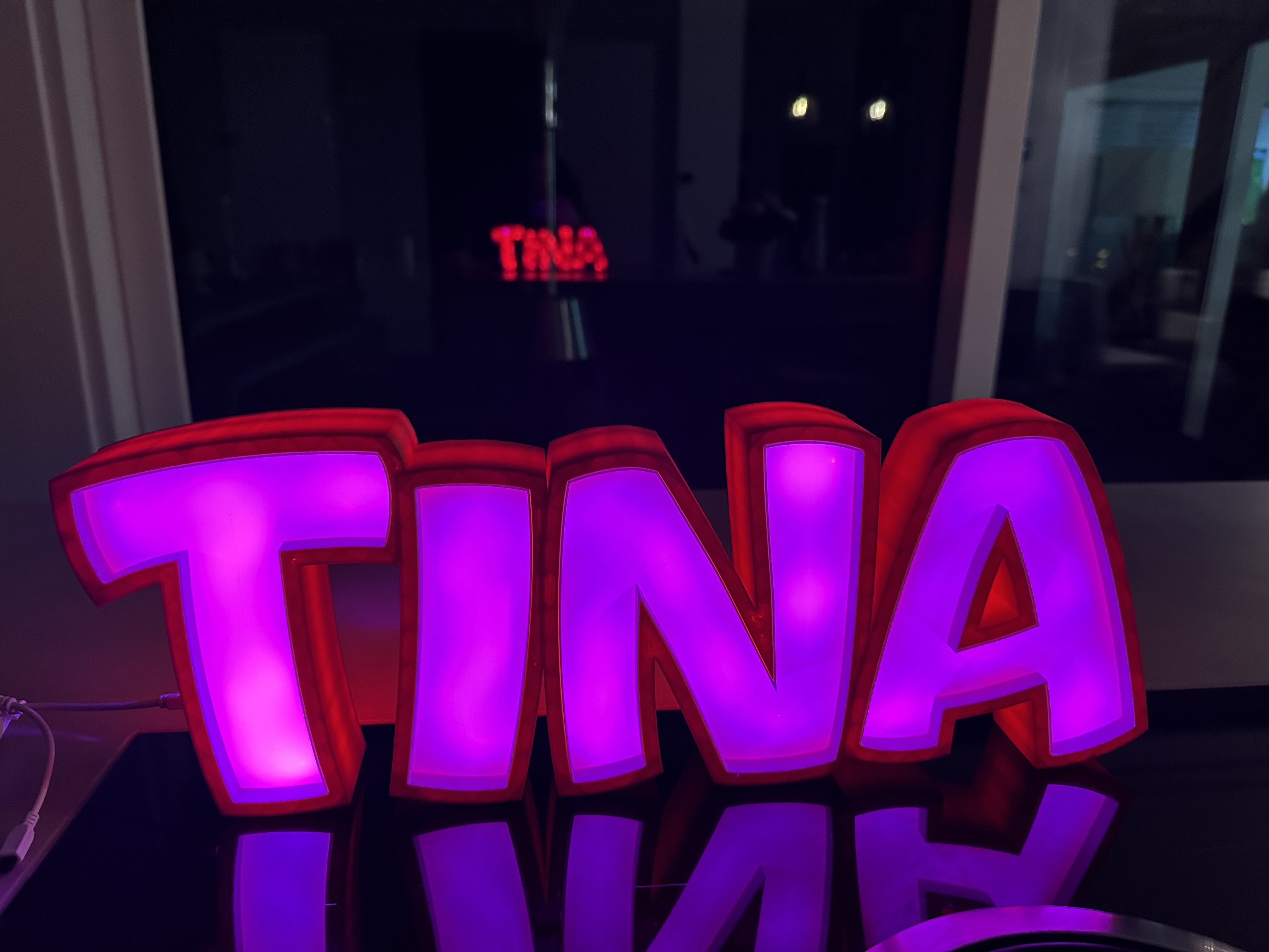 "TINA" LED- Namenslampe by T-D3SIGN | Download free STL model ...