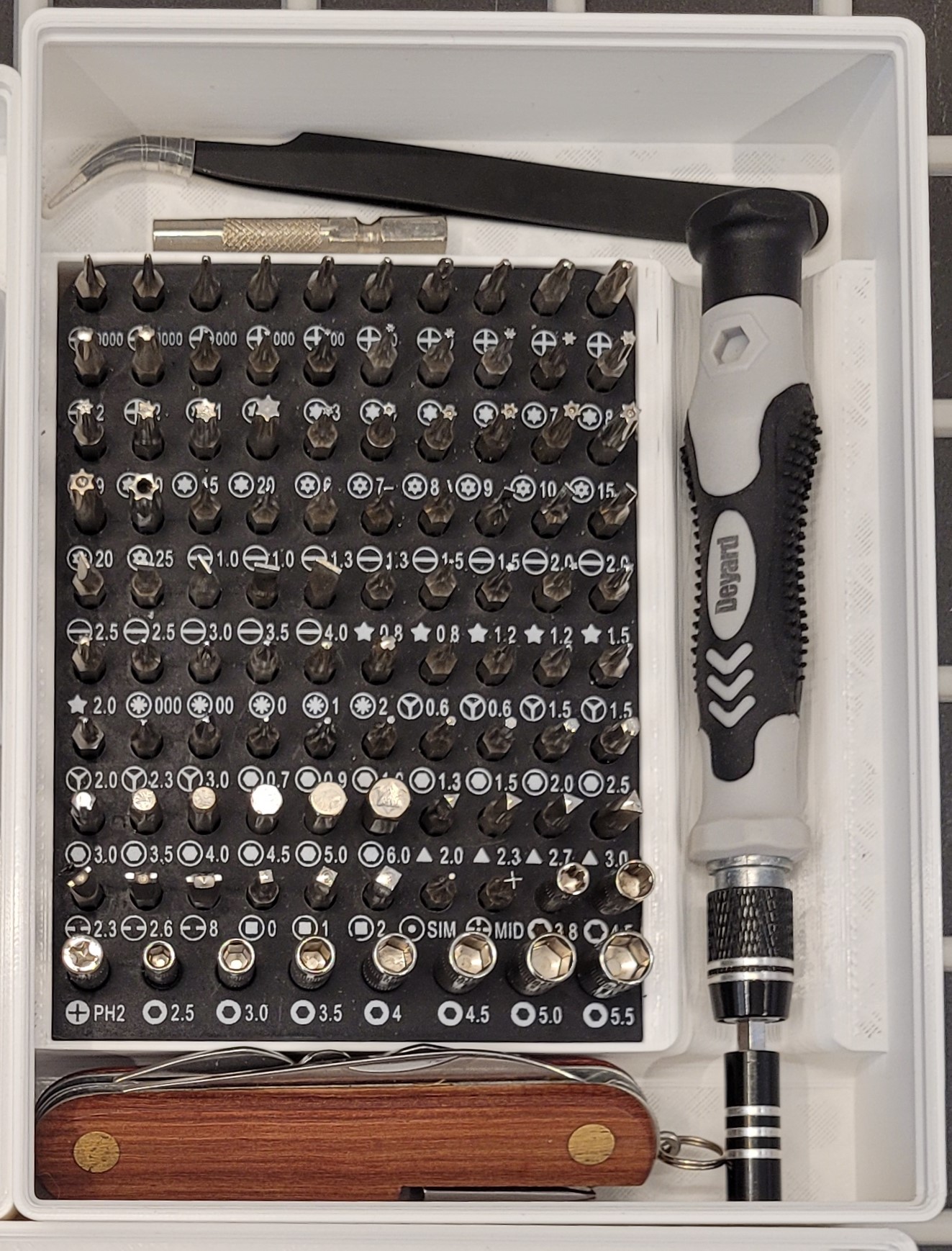 Gridfinity Amazon screwdriver set by Bart Cerneels | Download free STL ...