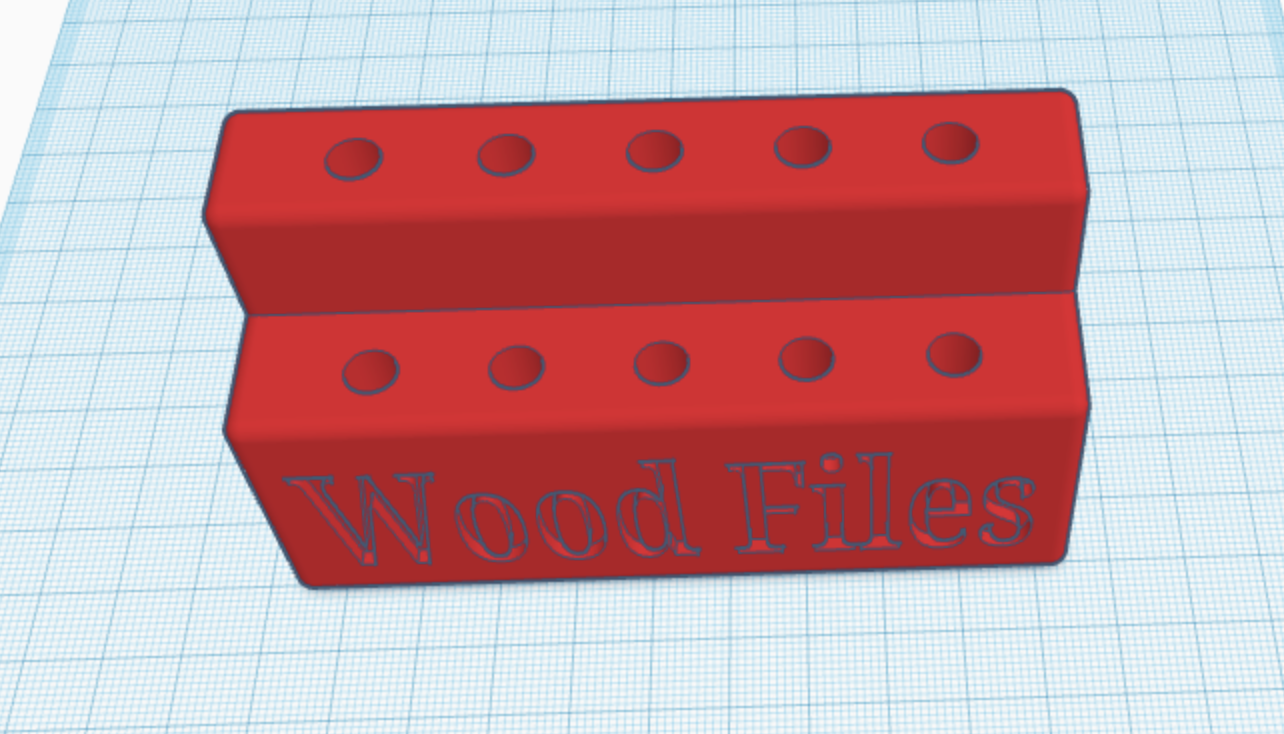 Wood rotary file rasp set holder by btcmaker | Download free STL model ...