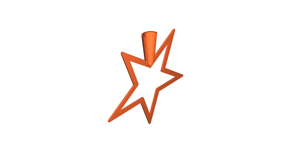 Minimalist Christmas Tree Topper (Small) by ICBB | Download free STL ...