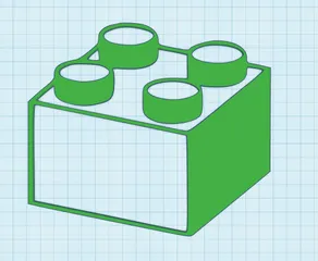 LEGO SINGLE BLOCK WALL ART by Ogama Industries | Download free STL ...