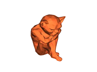 Low Poly Thinking Gargoyle Statue by GeekToyBox | Download free STL ...