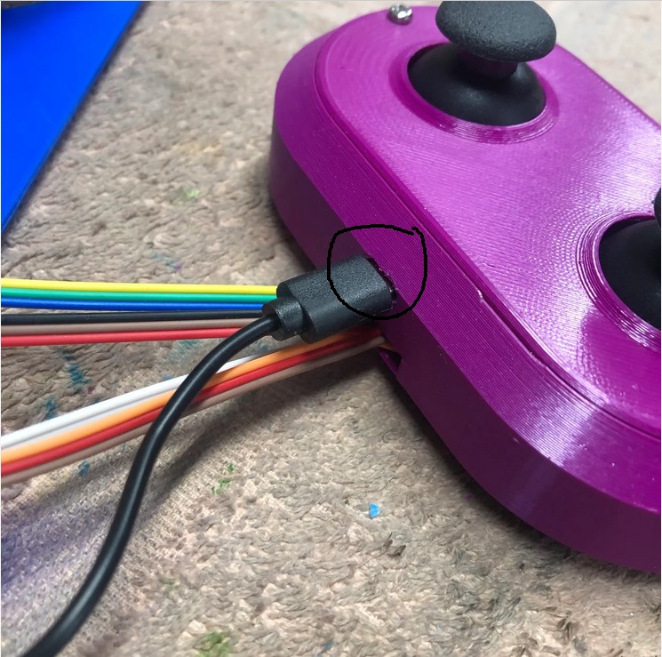 USB Connector Support for inside of the Controller Case for the Alien ...