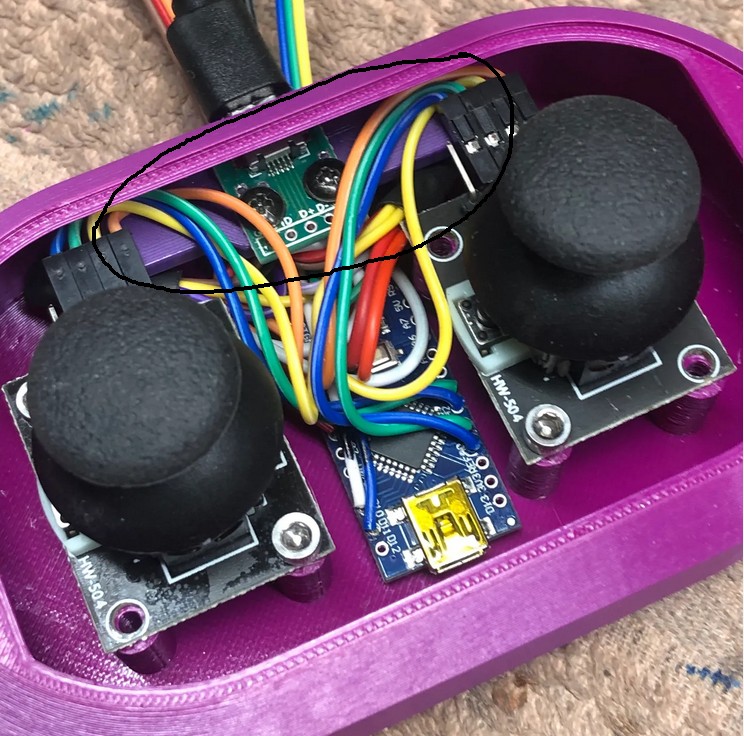 USB Connector Support for inside of the Controller Case for the Alien ...