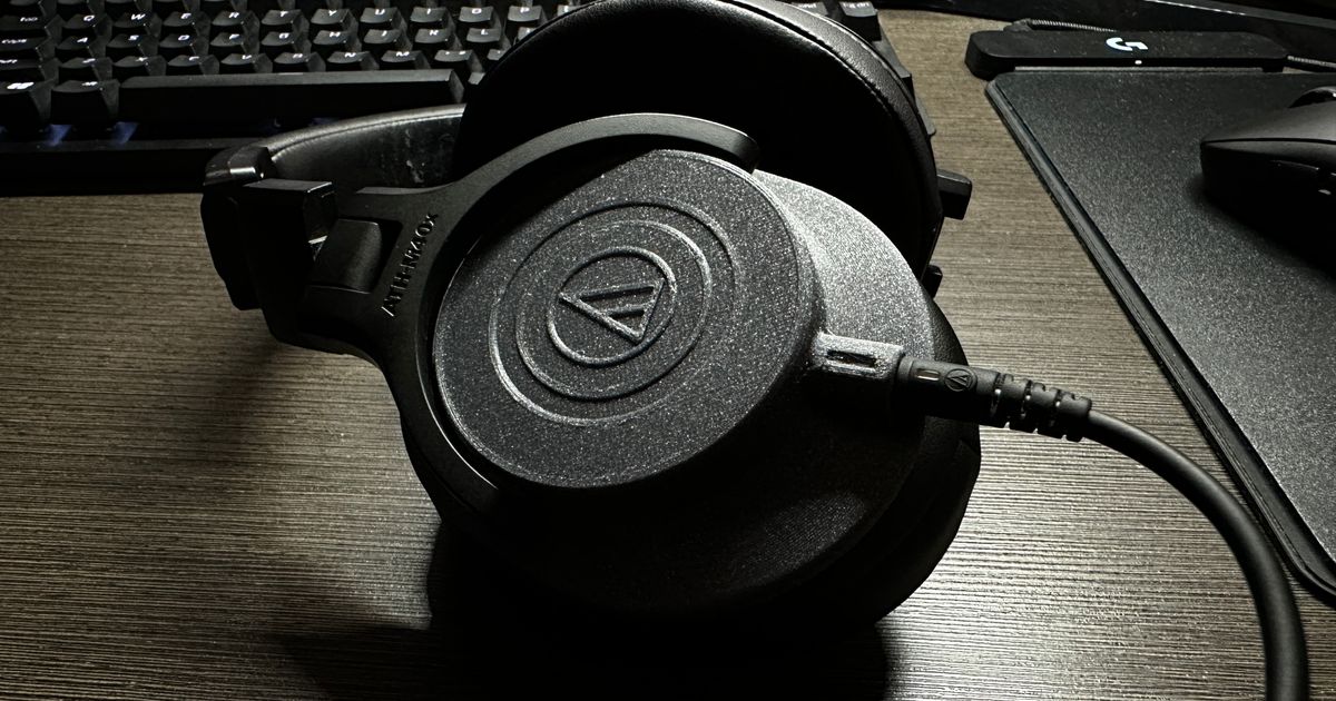 Audio Technica ATH-M40x/50x Earcup Shells by CopyRited | Download free ...