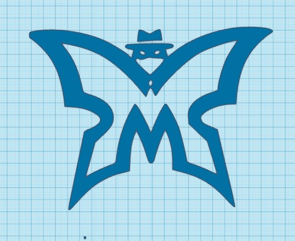 BLUE MORPHO LOGO - VENTURE BROS by Ogama Industries | Download free STL ...