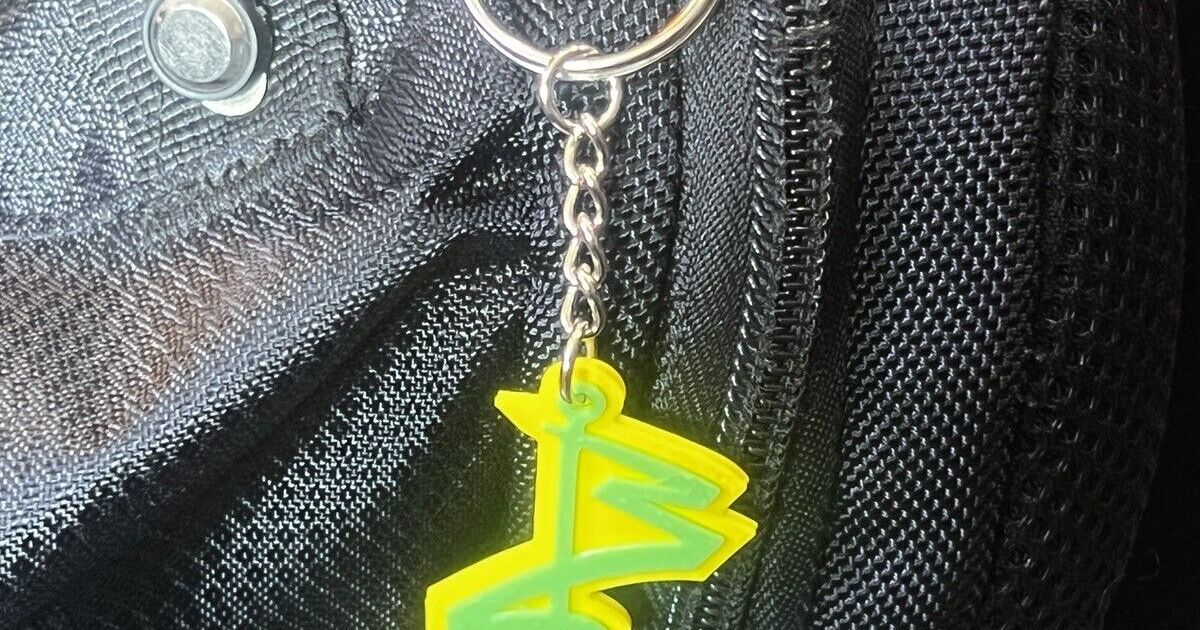 Cyberpunk Edgerunner Logo Keychain by Dlux Brand | Download free STL ...