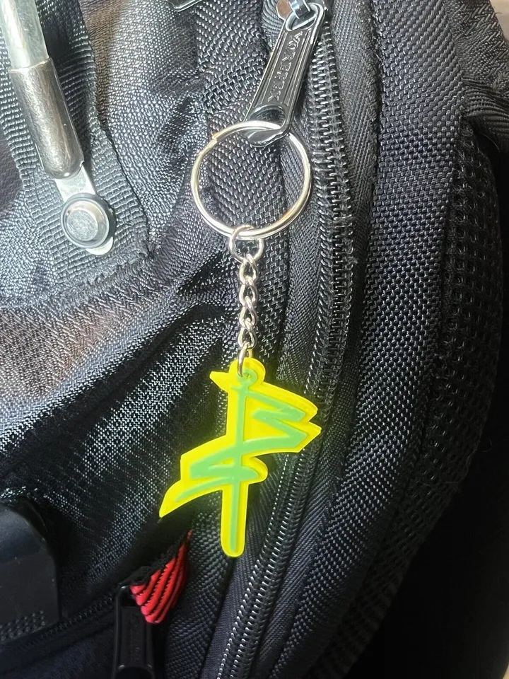 Cyberpunk Edgerunner Logo Keychain by Dlux Brand | Download free STL ...