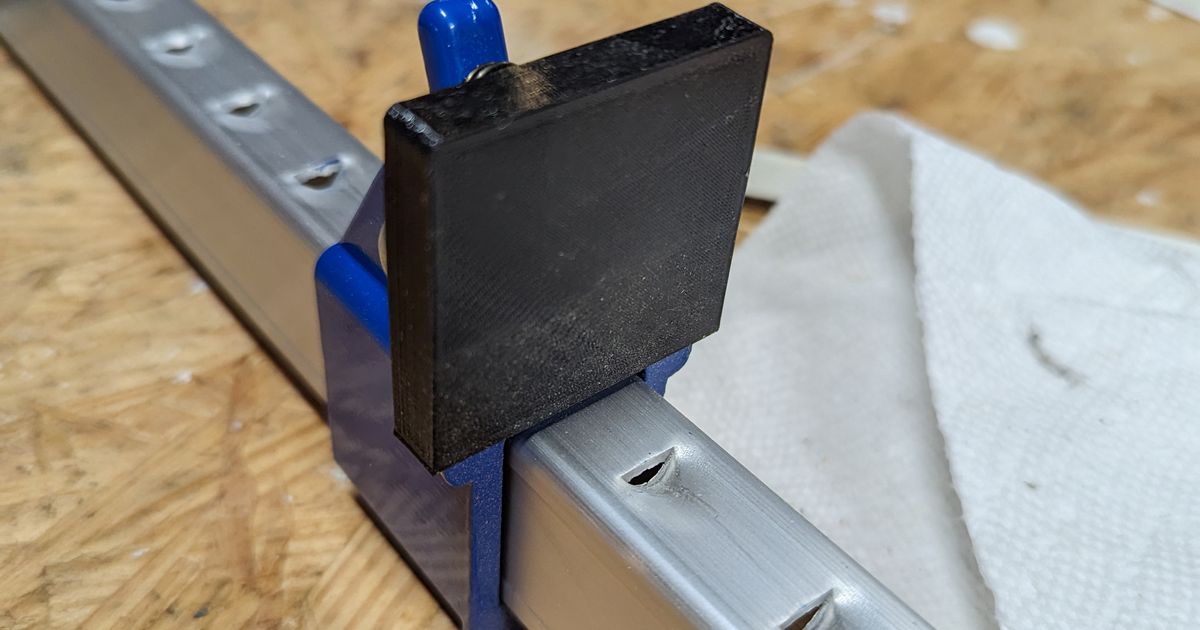 Harbor Freight Aluminum Bar Clamp Pad by jbuszkie | Download free STL ... Harbor Freight Aluminum Bar Clamp Pad by jbuszkie | Download free STL ...